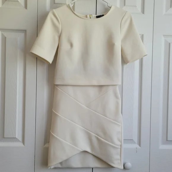 Express | Skirts | Express Off White Skirt Matching Set | Poshmark